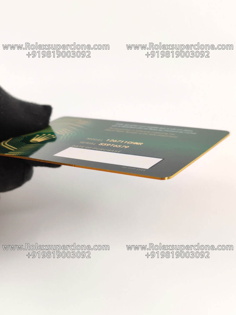 Buy Rolex Guarantee Card Custom Made According To Your Model